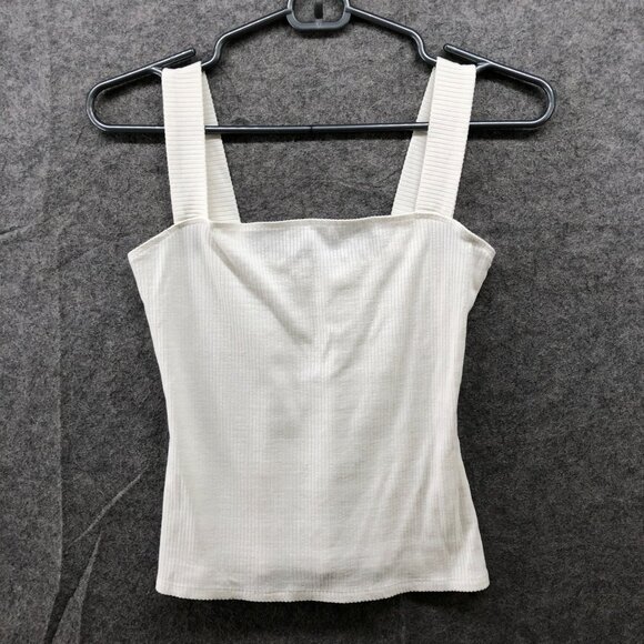 Reformation | Tops | Reformation Canyon Knit Tank Womens S White Ribbed ...